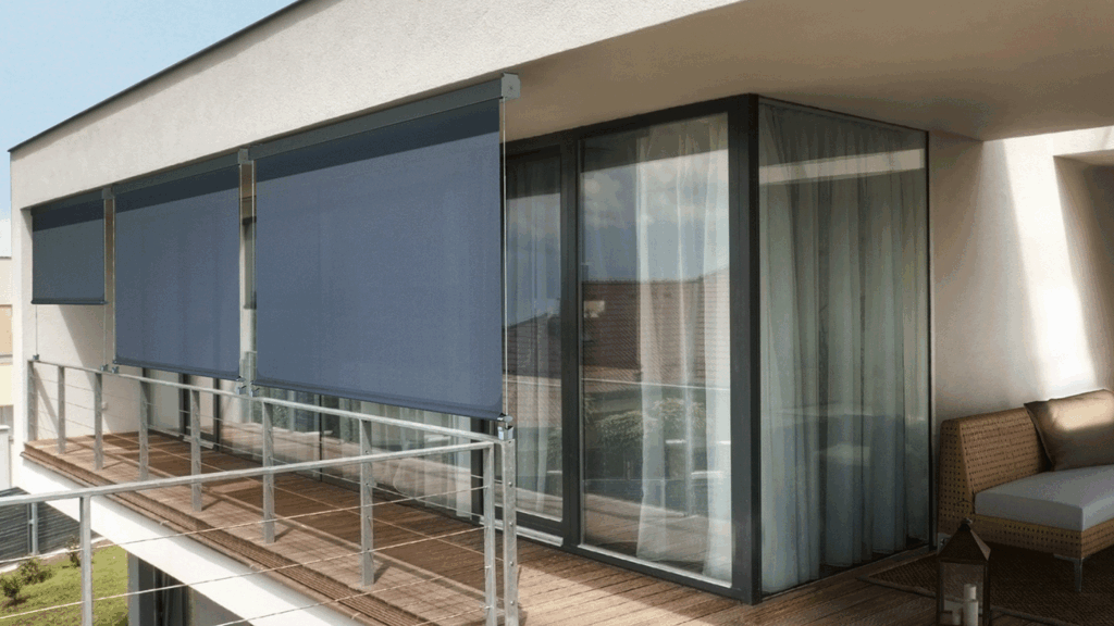 Wire Guide Outdoor Blinds | Motorised & Manual